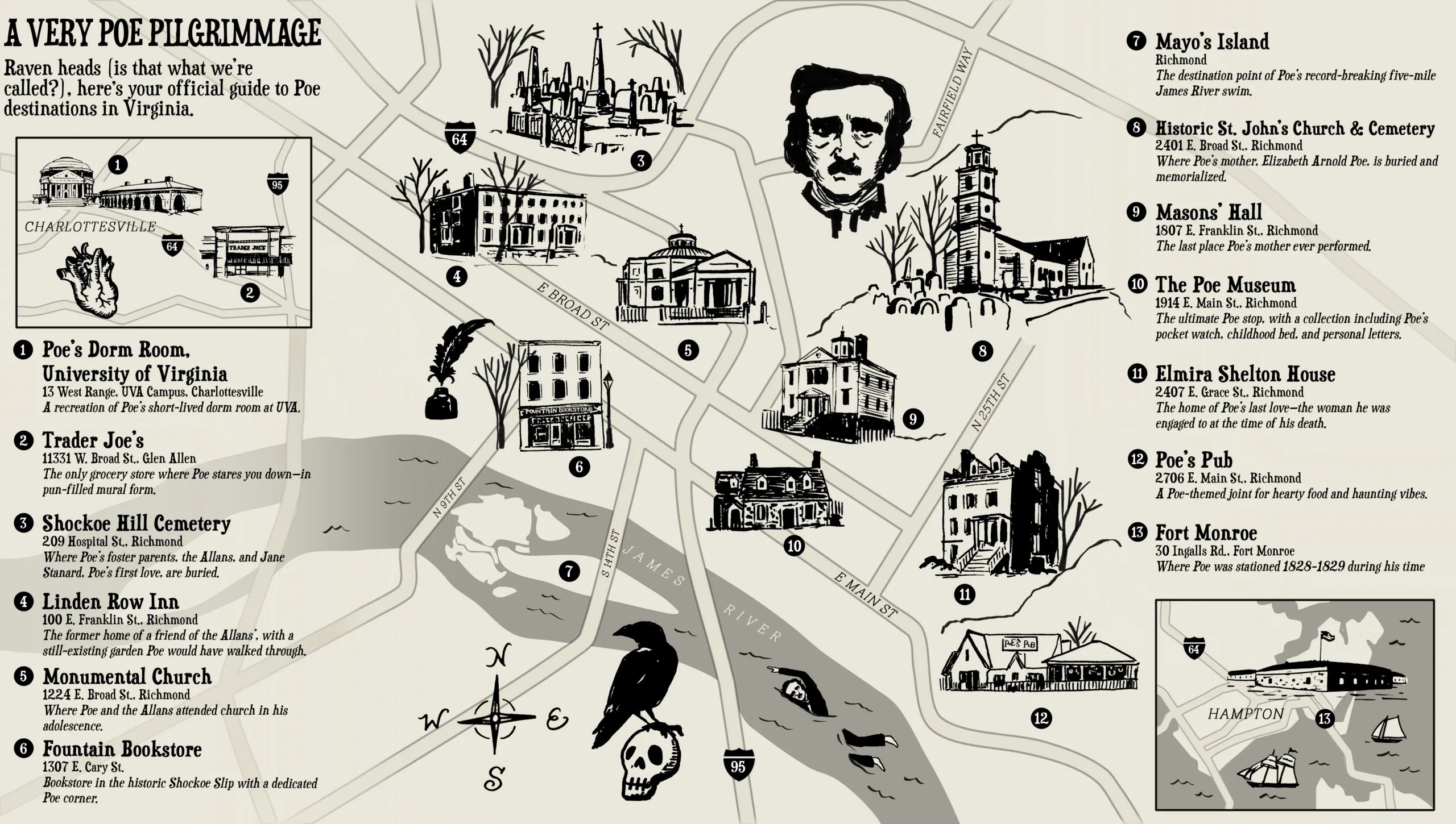 Exploring the Real Edgar Allan Poe in Richmond | Virginia Living